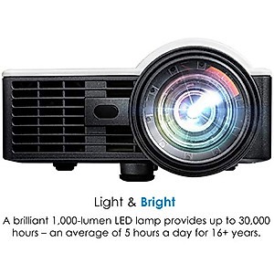 Optoma Portable LED Projector | 1000 lumens with Auto Focus | ML1050ST+