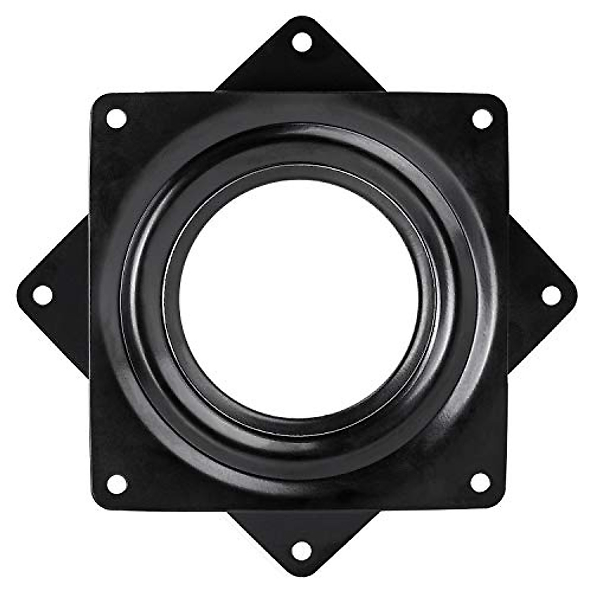 Amoyland 4 Pack 4-Inch Lazy Susan Turntalbe Bearings Rotating Plate,Lazy Susan Hareware 5/16 Inch Thick Swivel Plate for Rotating Bookshelf, Serving Trays, Kitchen Storage Shelf