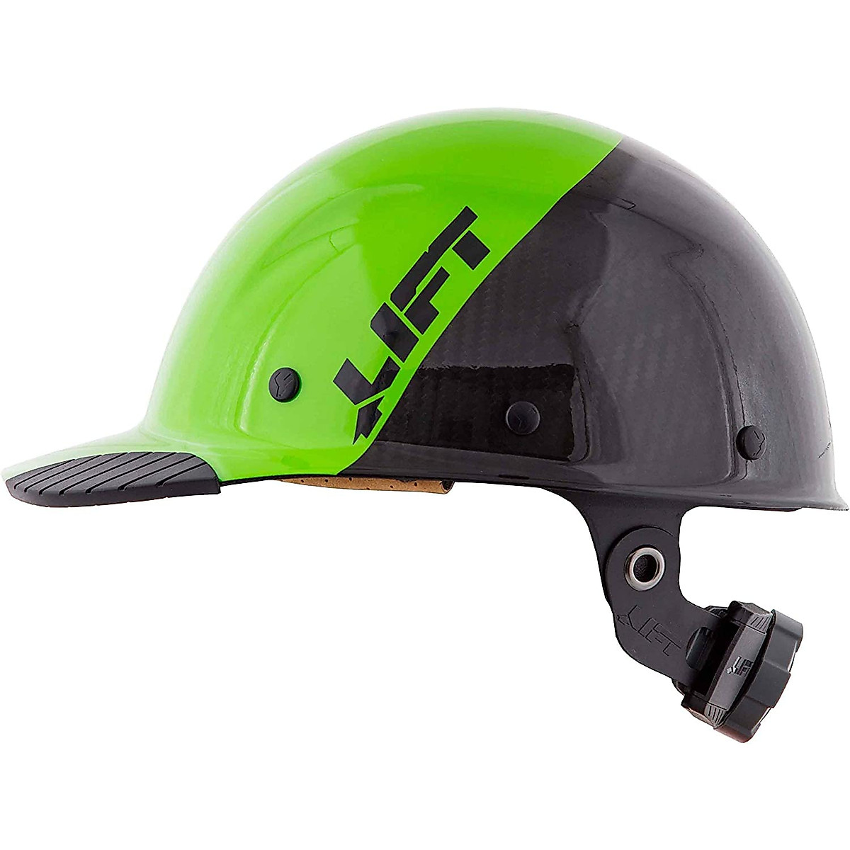 LIFT Safety DAX Fifty 50 Carbon Fiber Cap Style Hardhat ANSI Compliant 6 Point