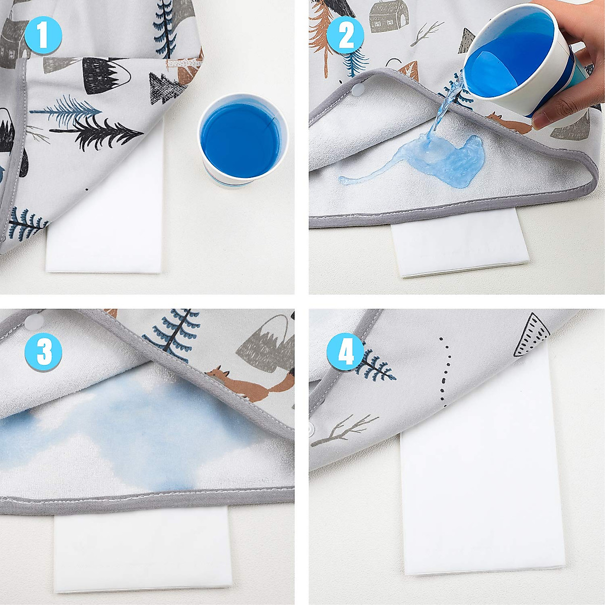 2 Packs Waterproof Diaper Skirt for Potty Training Baby Comfy Cloth Diaper Short for Boys and Girls Night Time