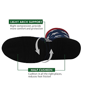 HUSO Flag Socks, Unisex Novelty USA American Flag Freedom Independence Patriotic Socks for Hiking Fitness 1 Pair