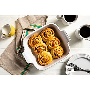 Le Creuset Stoneware Heritage Square Dish, 3 qt. (9"), Oyster