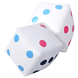 GoSports Giant 2 ft Inflatable Dice 2 Pack - Huge Size with Rapid Valve Inflation