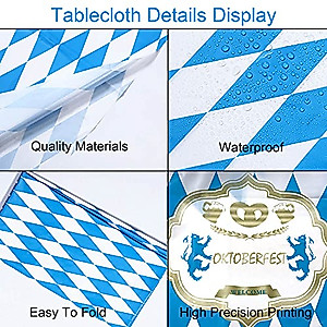 DmHirmg Decorations for Oktoberfest, 66 Feet Pennants Banners and TableCover for Oktoberfest,Flag Banner for Oktoberfest , Garland for Oktoberfest Bavarian German Party (2 Pack Flag+1 TableCover)