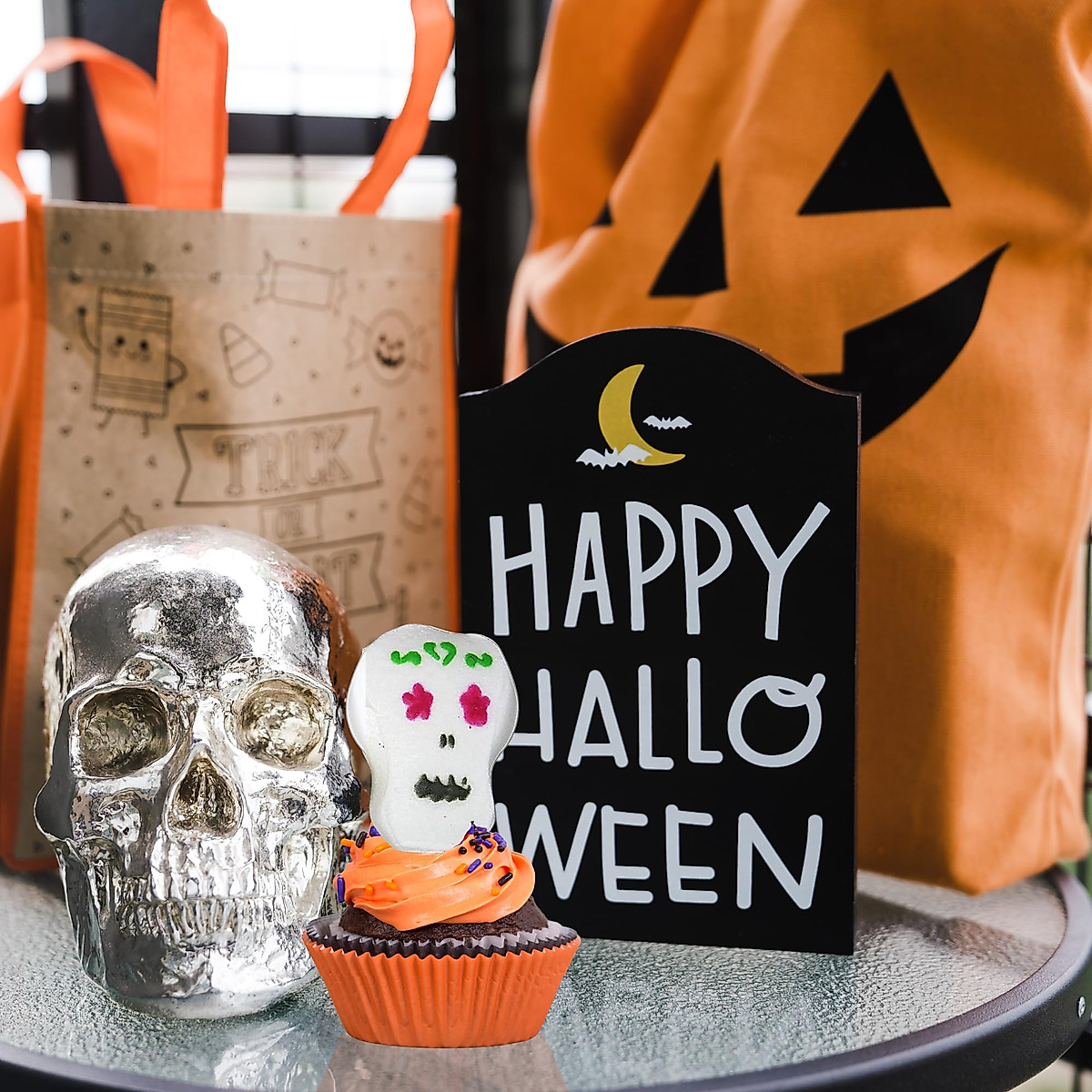 Halloween Peeps Marshmallow Candy, Day of the Dead Party Favors or Baking Decoration, 3 Pack, 9 Pieces (Sugar Skulls) (3 Ounces)