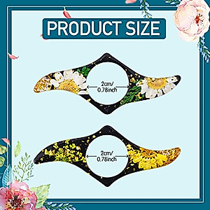 SKYNEO Book Page Holder, Thumb Book Page Holder, Dried Flowers for Resin Page Holder, Book Reader Reading Accessories for Teachers Gift and Bookworm Gifts, Gifts for Book Lover - Black