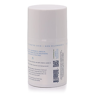 Lindre Regular Strength Hemp Cream for Dry to Very Dry, Sensitive Skin. Fragrance Free, Steroid Free, Dermatologist Tested. Original Formula, 1.7oz