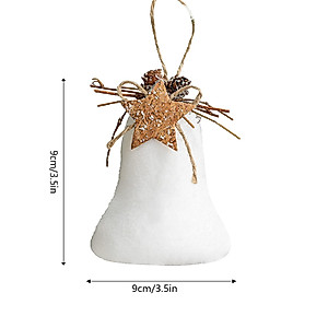 QAZIUY Christmas Ornaments Set Funny Hanging Ornaments Clearance Christmas Decoration Pendant Foam White Snowflake Water Drop Bell Sticky Decoration Christmas Decoration Pendant Hanging