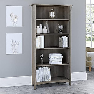 Bush Furniture Salinas Tall 5 Shelf Bookcase