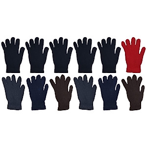 48x Winter Beanies & Gloves Combo Pack, Bulk Pack for Men Women, Warm Cozy Gift (Assorted #1)