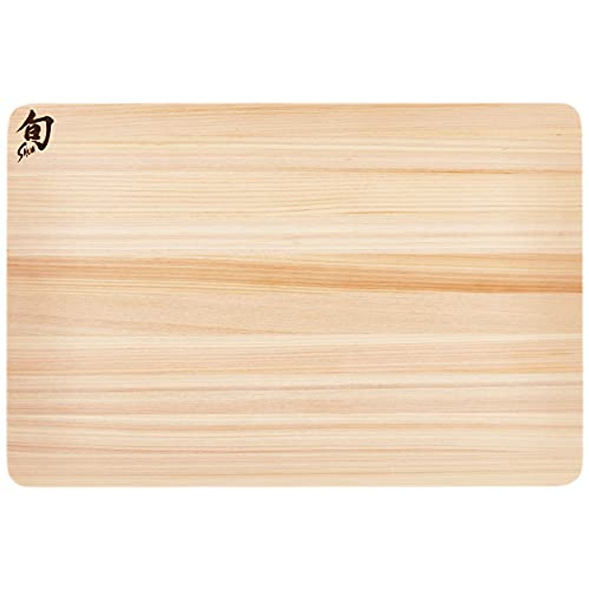 Shun Cutlery Large Hinoki Cutting Board, 17.75" x 11.75" Large Wood Cutting Board, Medium-Soft Wood Preserves Knife Edges, Authentic, Japanese Kitchen Cutting Board