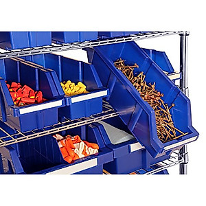Storage Rack by Member's Mark Features 24 Durable Bins, 3-Inch Wheels and Zinc-Plated Steel Construction,Perfect for Efficient Organization