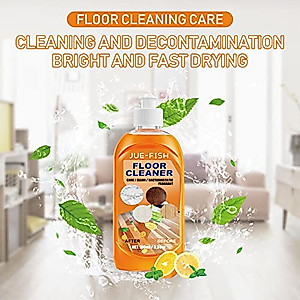 Gecau Floor Cleaner, Multi-Surface Vinegar Polish Floor Cleaner, And Household Cleaner, Safer For P𝚎ts And Kids(100ml