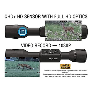 X-Sight LTV Ultra Light Day/Night Hunting Scope w/QHD+Sensor, Video Record, 10hrs+ Battery Power (5-15x)