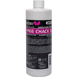 Butterfly Free Chack II Table Tennis Racket Glue - Designed Specifically for use with Spring Sponge Rubber Like Tenergy and Dignics - Available in 20 ml, 100 ml, or 500 ml, White