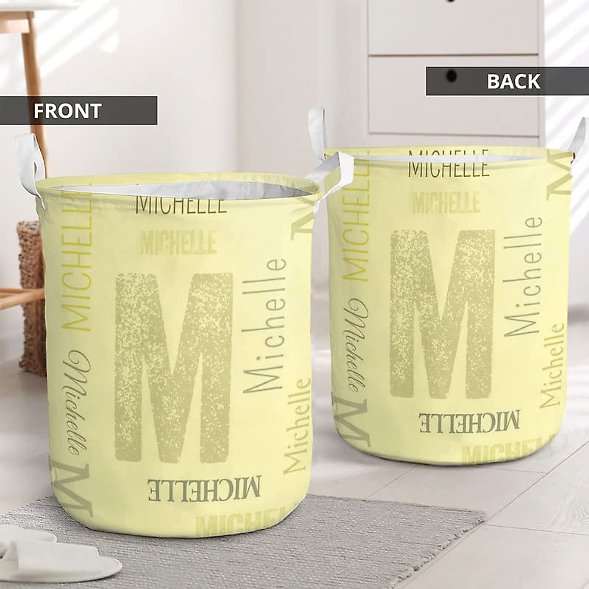 Personalized Laundry Baskets Name Retro Personalized Hampers Custom Laundry Basket with Name, Customized Dirty Clothes Hamper, Storage Basket