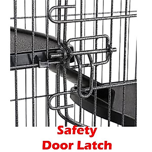 37-inch Metal Ferret Chinchilla Small Animals Hutch Rolling Cage Guinea Pig/Kitten/Rabbit Pet with 2 Front Doors for Indoor Outdoor (BlackVein, 37" Solid Plastic Platfroms and Ladders)