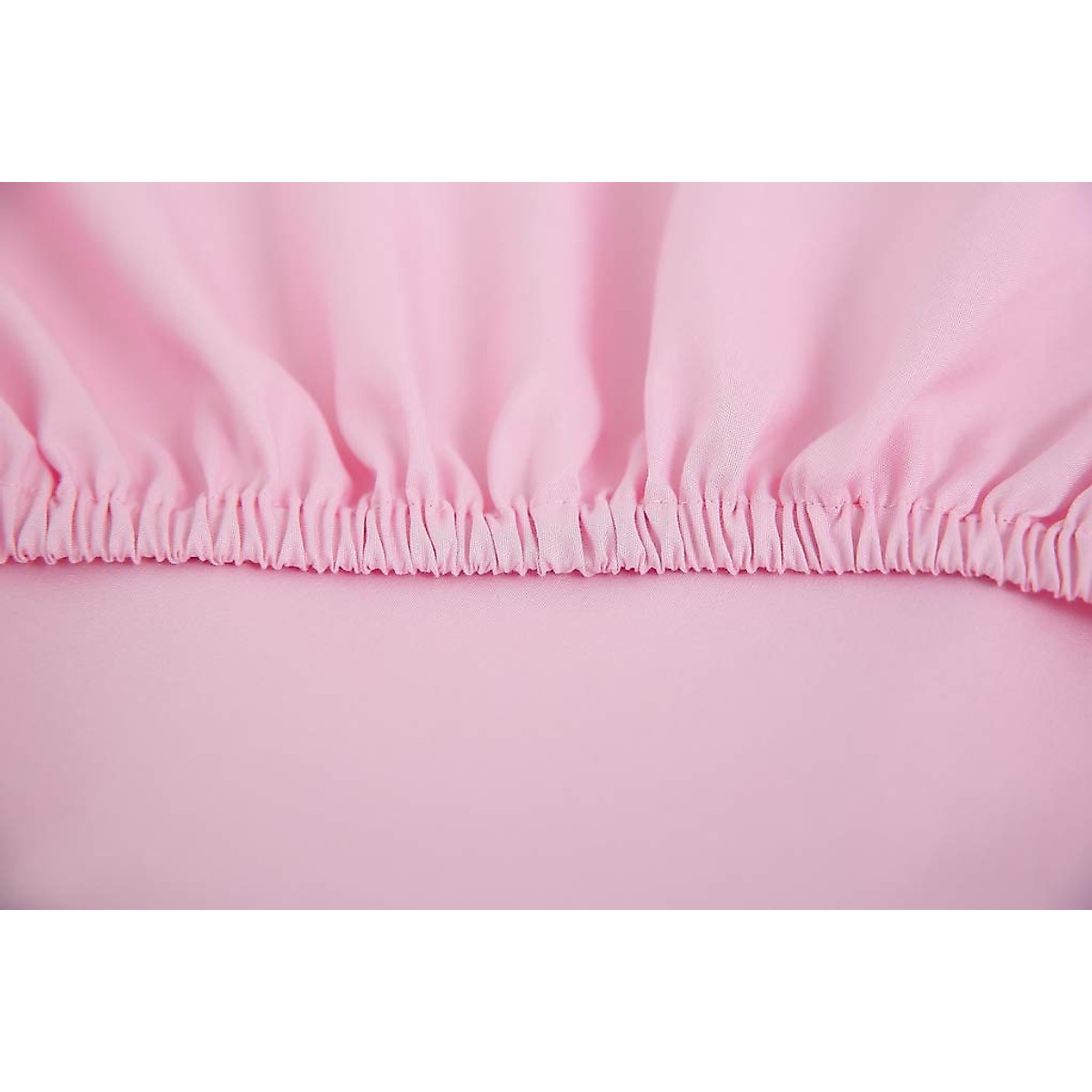 Belsden 3 Pack Microfiber Durable Crib Sheets Fitted, Silky Soft Smooth Breathable Baby Sheets Set for Girls, 28''x52 Fits Standard Crib and Toddler Mattresses, Light Purple + Pink + White Colors