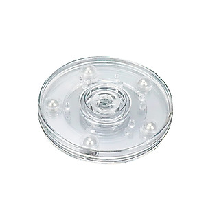 LC LICTOP Lazy Susan Hardware Rotating Turntable Bearing Round Swivel Plate 75mm/2.95" Transparent Turntable Organizer Acrylic for Spice Rack Table Cake Kitchen Pantry Decorating 4pcs