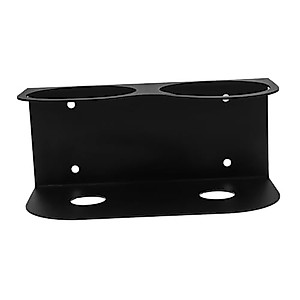 Spray Bottle Holder Hook Spray Bottles Wall Hanging Storage Racks Spray Bottle Hanger Spray Bottle Mounting Bracket Spray Bottle Wall Mount Wall Bracket Black Stainless Steel Gatuida