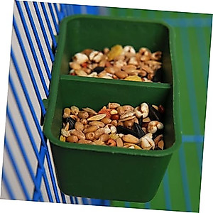 15pcs Birds Feeder Feeding Bowl Birds Manger Feeder Trough Birds Bird Waterer Birds Pet Bird Feeder Bird Supplies Birds Feeding Bowl Birds Feeding Dish Birds Feeding Groove Green BESPORTBLE