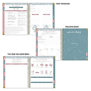 bloom daily planners New Pregnancy and Baby's First Year Calendar Planner & Keepsake Journal with Stickers - Hardcover Scrapbook Memory Book Organizer - (Undated) 8” x 10" - The Story of You