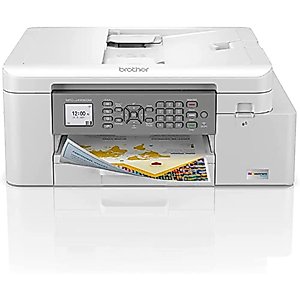 Brother INKvestment Tank MFC-J4335DW Wireless Color All-in-One Inkjet Printer - Print Copy Scan Fax - 20 ppm, 4800 x 1200 dpi, 8.5" x 11", Auto Duplex Printing, 20-Sheet ADF, Wulic Printer Cable