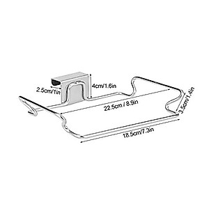 Yosoo Trash Rack, Trash Bag Holder Stainless Steel Door Back Kitchen Garbage Trash Bag Holder Hanging Rack Bracket
