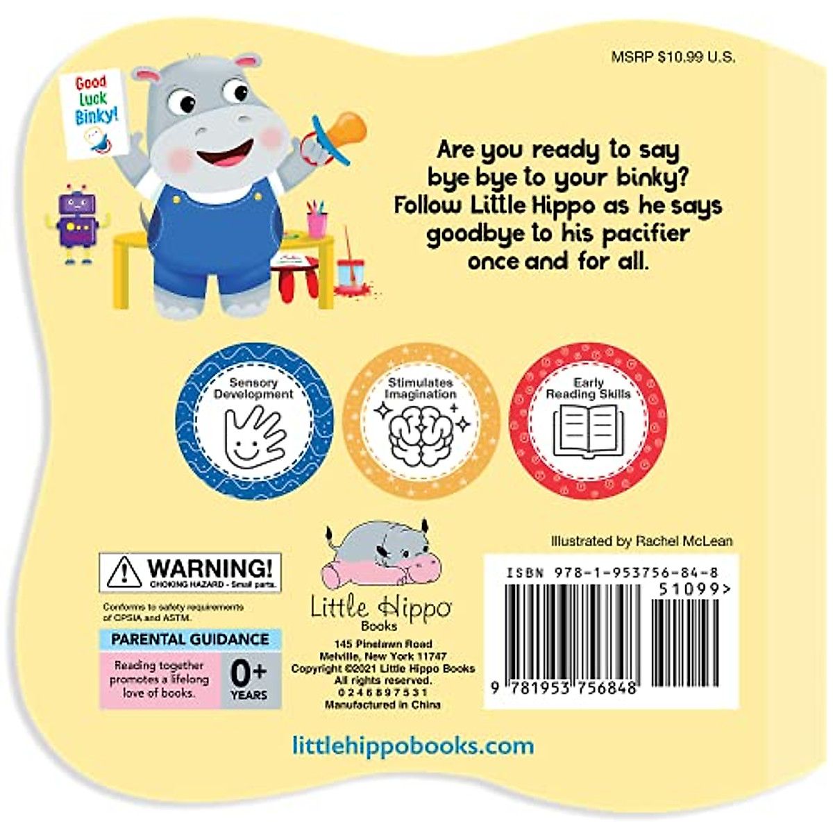 Bye Bye Binky - Touch and Feel Board Book - Sensory Board Book
