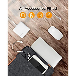 Inateck 13-13.5 Inch 360 Protective Laptop Sleeve Carrying Case Bag Compatible with 13 Inch MacBook Air/Pro M2/M1 2022-2012, 14 Inch MacBook Pro M1 2021 M2 2023, Surface Pro X/9/8/7/6/5/4/3