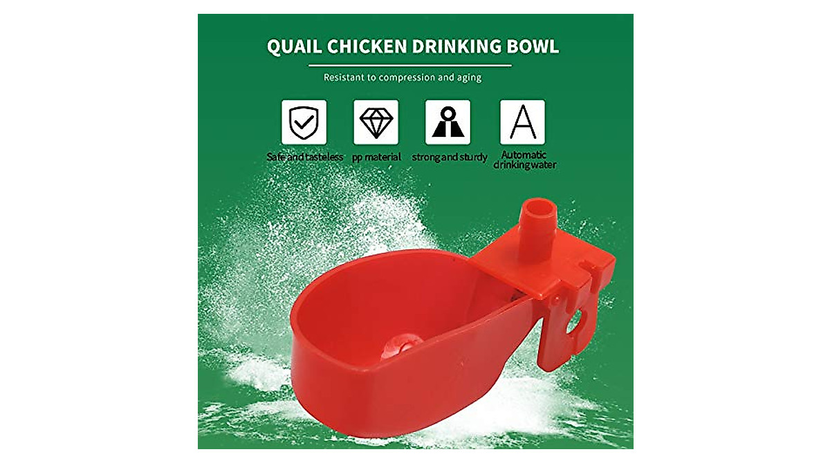 MODUODUO 12Pcs Automatic Quail Waterer - Easy to Use