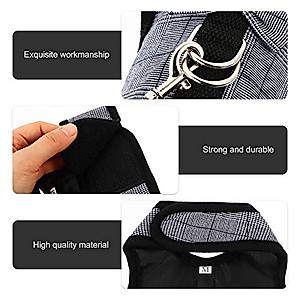 Cat Harness, Rabbit Harness with Leash Soft Mesh Vest Harness Clothes for Rabbit Ferret Bunny Kitten Guinea Pig Walking (S, Black)