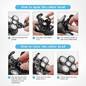 Electric Shaver for Women 5 in 1 Beauty Shavers Set for Whole Body, Legs,Underarms, with Face Cleansing Brush, Hair Clipper and Nose Hair Trimmer, Rechargeable Cordless Fast Charge Razor Wet Dry Use