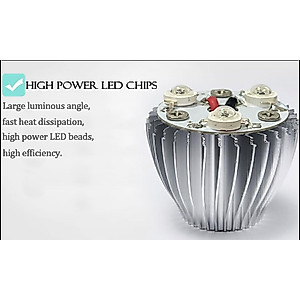 Klgeivb 940nM IR Illuminator, DIY Total Invisible E26 Light Bulb Lamp (3 High Power 3Watt LED), to Enhance Night Vision of IR Capable Cameras, for CCTV Clear Surveillance Images at Night