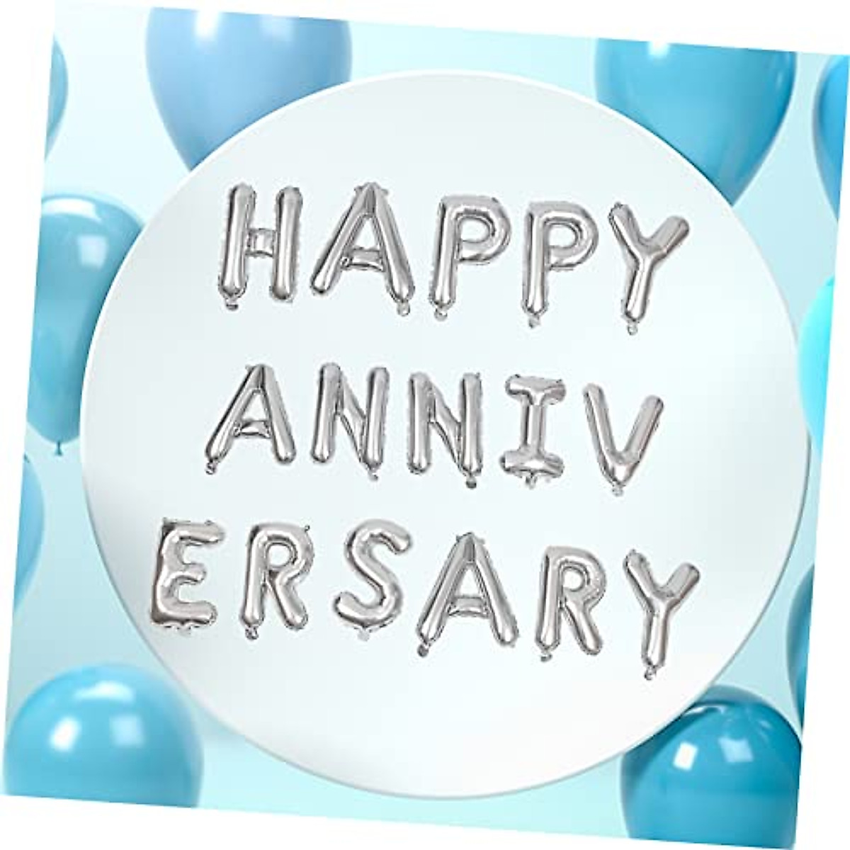 jojofuny 1 Set Alphabet Balloons Photo Garland Letter Balloon Alphabet Banner Ballons Decoration Happy Anniversary Wedding Anniversary Gift Anniversary Balloon Decor Party Decor Balloon