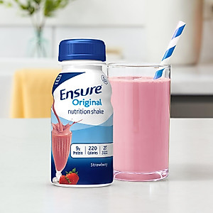 Ensure Original Strawberry Nutrition Shake | Meal Replacement Shake | 16 Pack