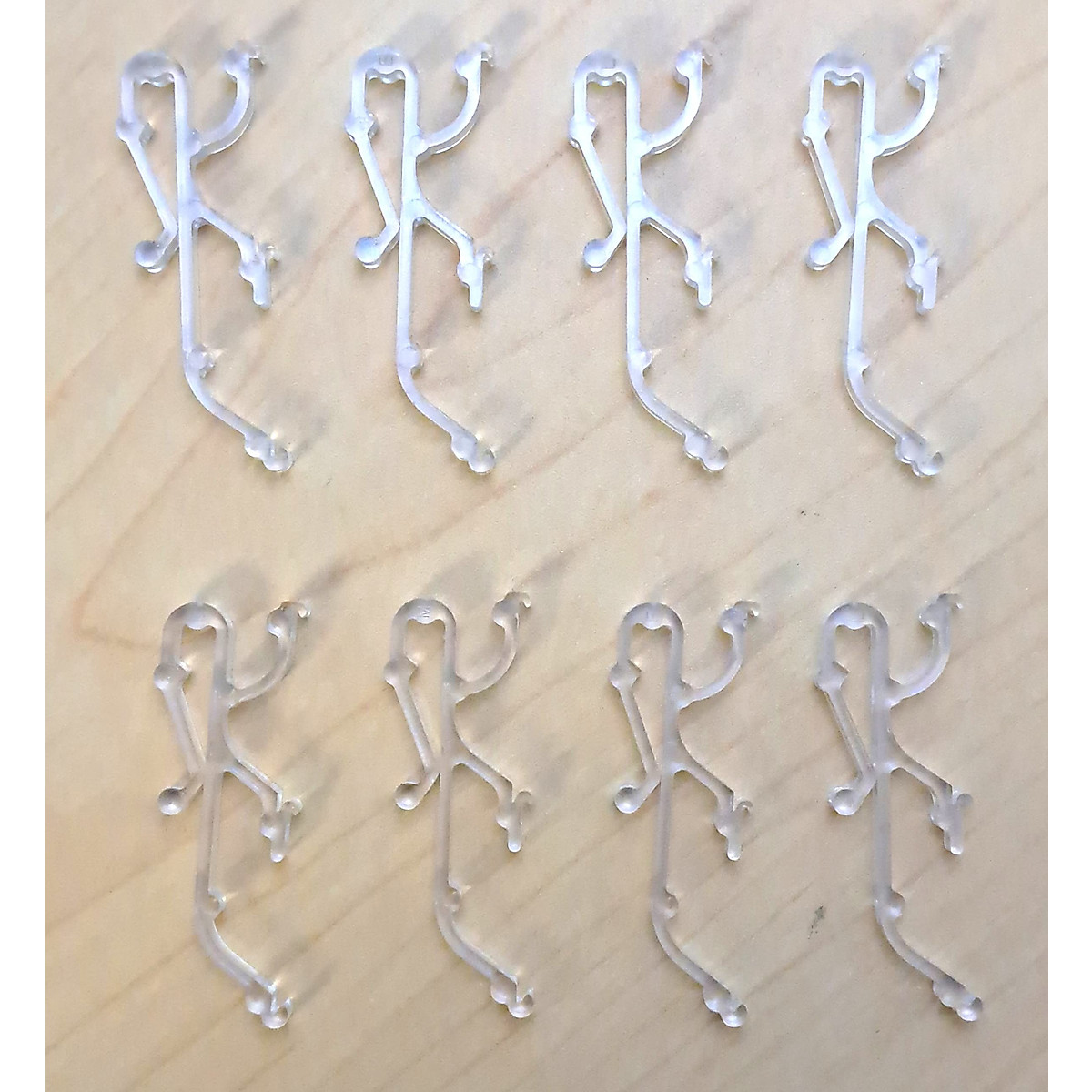 Qty 8. Valance Clip for Mini Blinds, Aluminum Blinds, PVC Blinds (Curved Hook-5388)