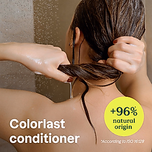 ATTITUDE Colorlast Hair Conditioner, For Color Treated Hair, Protects Color, Naturally Derived Ingredients, Vegan Detangler, Dermatologically Tested, Avocado Oil and Pomegranate, 8 Fl Oz