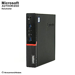 lenovo ThinkCentre M900 Tiny Desktop Micro Tower PC (Intel Core i5-6500T, 8 GB Ram, 256 GB SSD, USB 3.0, WiFi) Windows 10 Pro (Renewed)