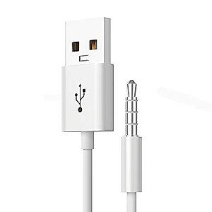 10.5cm Length 2 in1 USB Charger and SYNC Data Cable for Shuffle 3rd / 4th / 5th Generation