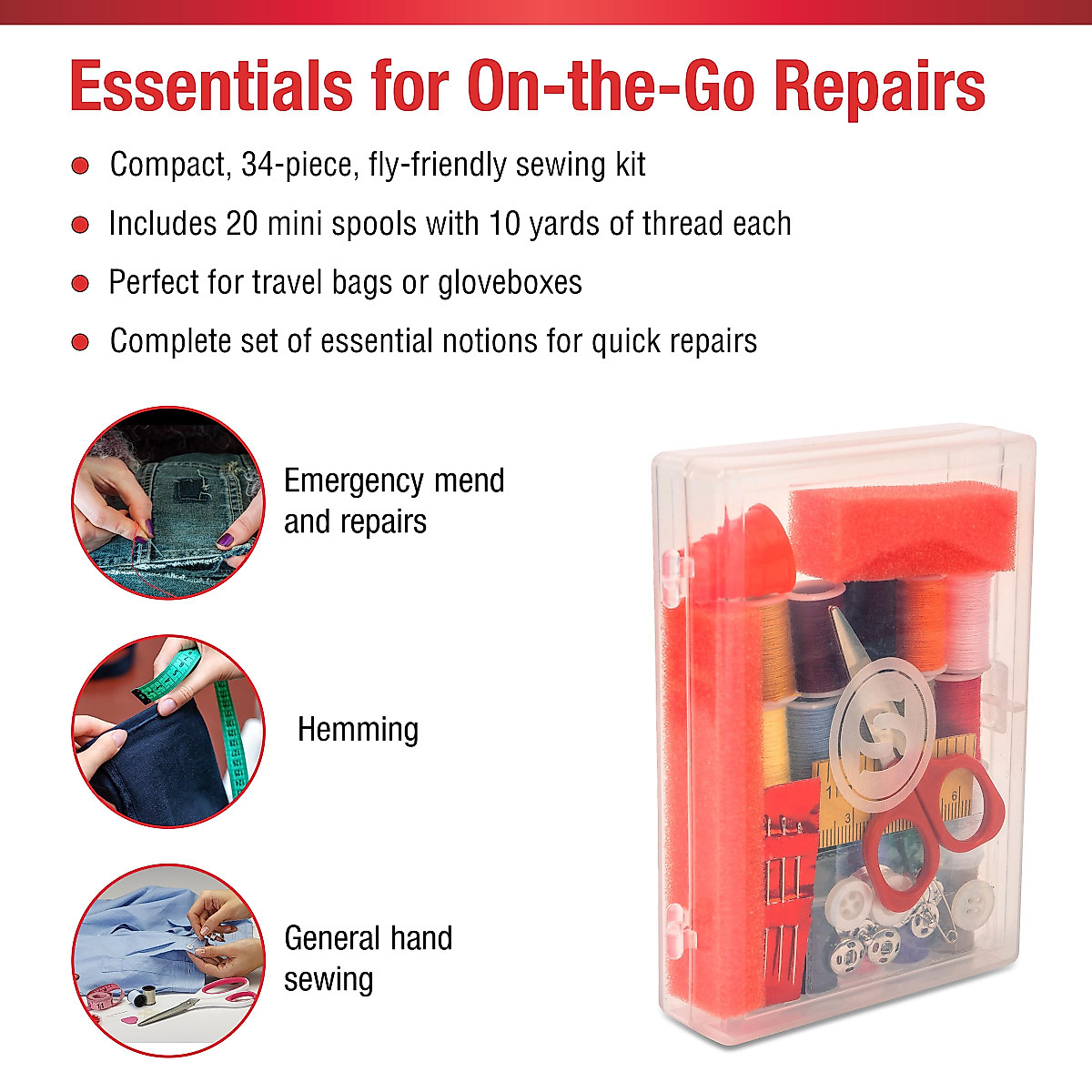 SINGER 00279 Sewing Kit in Storage Box