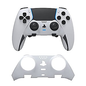 Edge Controller Decoration Strip,EJGAME DIY Edge Controller Replacement Shell Color Replacement Decoration Accessories Compatible with PS5 Edge Wireless Controller Panel (White)