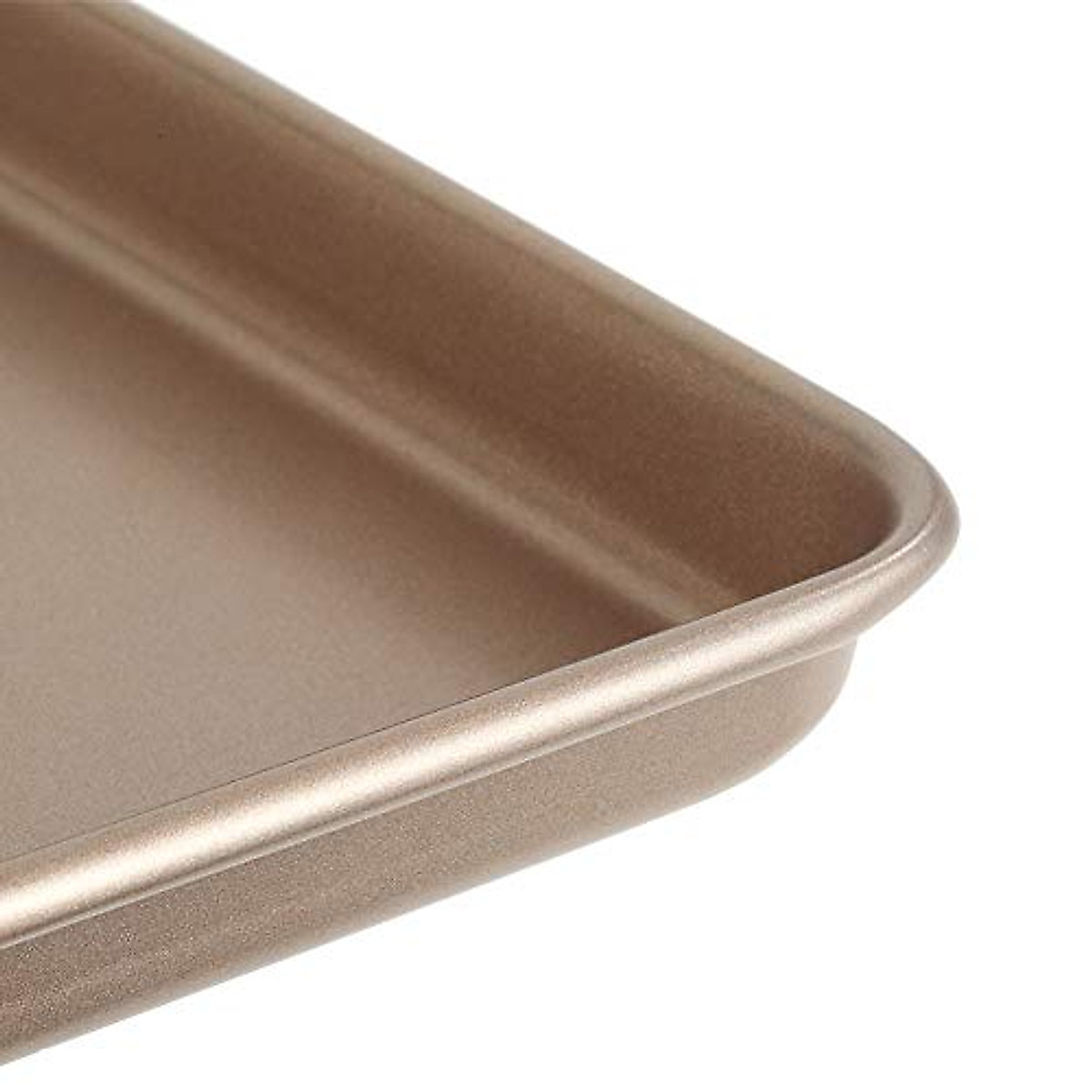 Walooza 13 Inch Baking Pans Nonstick Set of 2, 13 X 11 X 1 Inch Sturdy Cookie Sheet Replacement Toaster Oven Tray, Non Toxic & Heavy Duty & Easy Clean