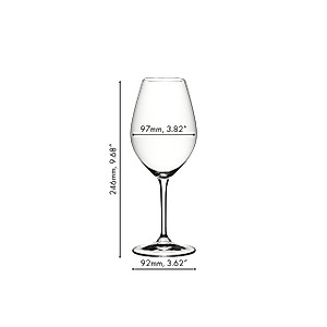 Riedel 6422/02-4 Red Wine Glasses, Set of 4, Riedel Wine Friendly Riedel 002, Red Wine, 30.0 fl oz (997 ml)