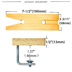 Bench Pin Clamp Set V-Slot for Workbench Wooden Jewelry Making Tool JZ-V-1