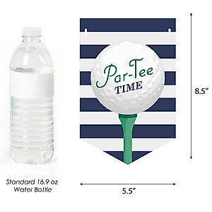 Big Dot of Happiness Par-Tee Time - Golf - Baby Shower Bunting Banner - Golf Party Decorations - Welcome Baby