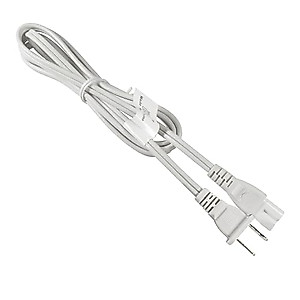 HQRP AC Power Cord Compatible with Bose Wave Radio III Mains Cable, White