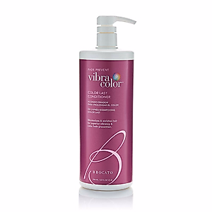 Brocato Vibracolor Color Last Conditioner: Color Safe Conditioner for Colored Hair - Prevents Fading and Extends the Life and Brilliance of Color Treated Hair - No Sulfate or Parabens - 32 Oz.