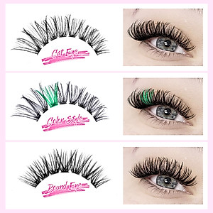 Individual Cluster Lashes 320Pcs Colored Lash CLusters DIY Eyelash Extensions 8-16mm D Curl Eyelash Clusters DIY at Home Lash Extension Fluffy Wispy Colored Lashes by ALPHONSE