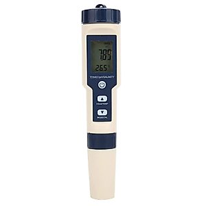 PH Meter 5 in 1 Water Digital PH Tester Pen Portable PH Salinity Temp TDS EC Meter Multifunctional Water Quality Tester Detector